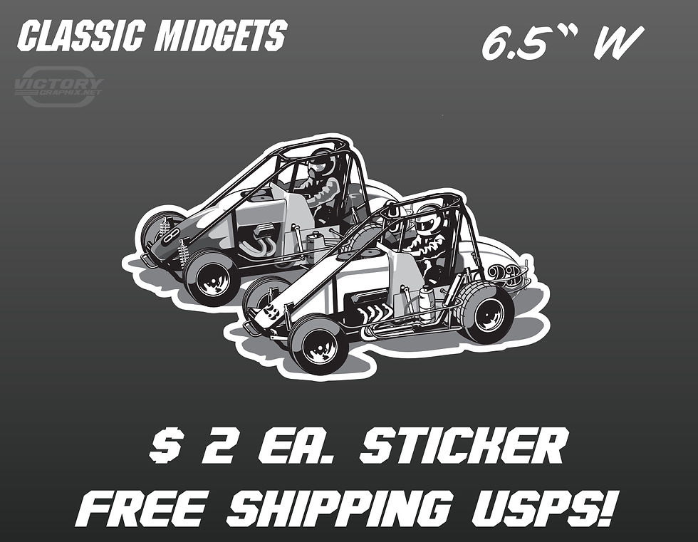 Classic Midgets Sticker | victorygraphix