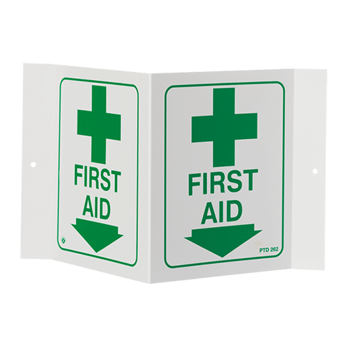 First Aid Arrow 3D Sign | D&M Fire Safety