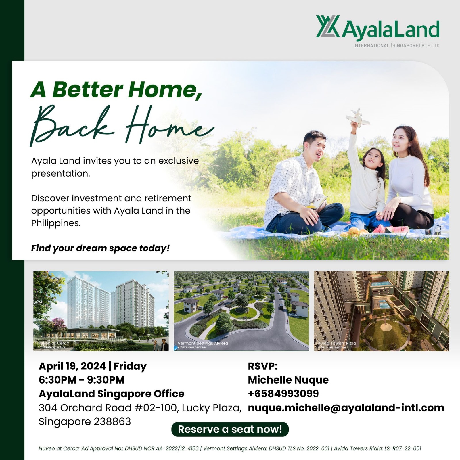 Ayala Land Exclusive Presentation | Ayala Singapore