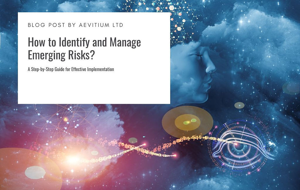 How to Stay Ahead of Emerging Risks: A Comprehensive Guide by Aevitium LTD