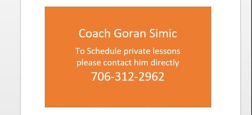 1 hour Private Lesson with Coach Goran | Simke Tennis Academy