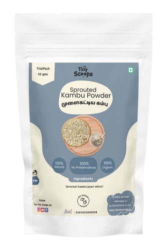 Sprouted Kambu (Pearl Millet) Powder - Trial Pack | The Tiny Scoops