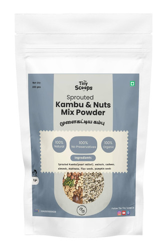 Sprouted Kambu (Pearl Millet) & Nuts Mix Powder | The Tiny Scoops
