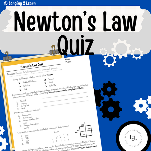 Newton’s Laws of Motion Quiz: Master Physics with Engaging Assessment ...