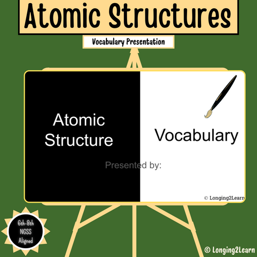 Atomic Structure Vocabulary Presentation Activity | Longing 2 Learn