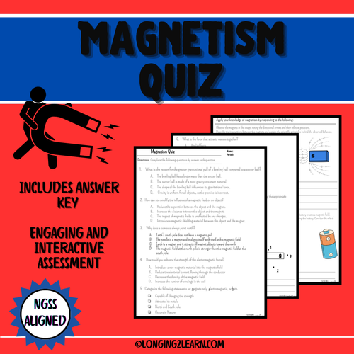 Electromagnets & Magnetic Fields Quiz: Explore Electromagnetic Forces ...
