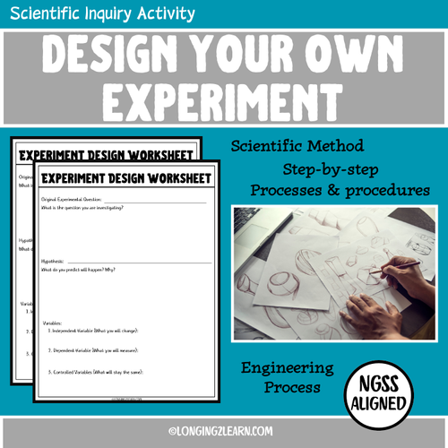 Student Experiment Design Worksheet: Scientific Method in Action ...