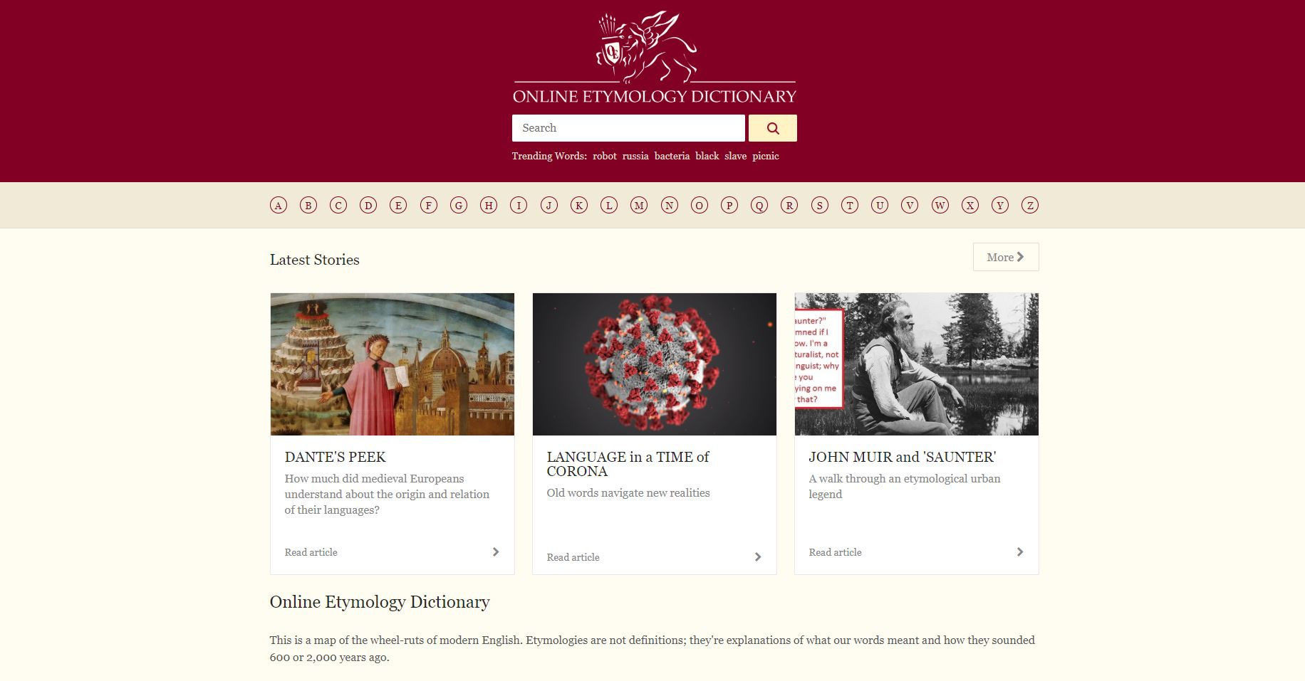 Online Etymology Dictionary-