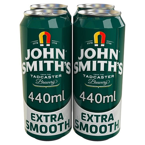 John Smith Extra Smooth Cans 4x440ml | Drinkster