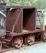 Types of mine cars used in the Bisbee mines
