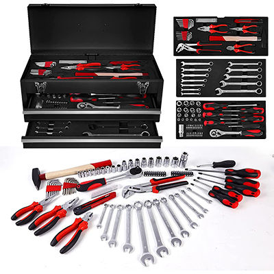 80pc Complete Hand Tool Kit Set for the Household, Auto Mechanics ...