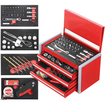 61pc Household and Workplace Hand Tool Kit Set