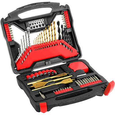 70pc Multi Drill Bits and Driver Bits Set in a Tool Box Case