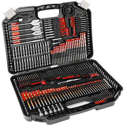 246pc Multi Drill Bits and Driver Bits Set in a Tool Box Case