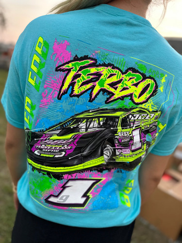 Terbo Tyler Erb - Terbobrite Scuba Blue Tee TE11T | Race Ranch