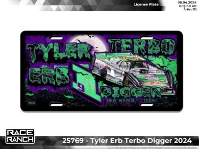 Terbo Tyler Erb -Terbo Digger license plate | Race Ranch