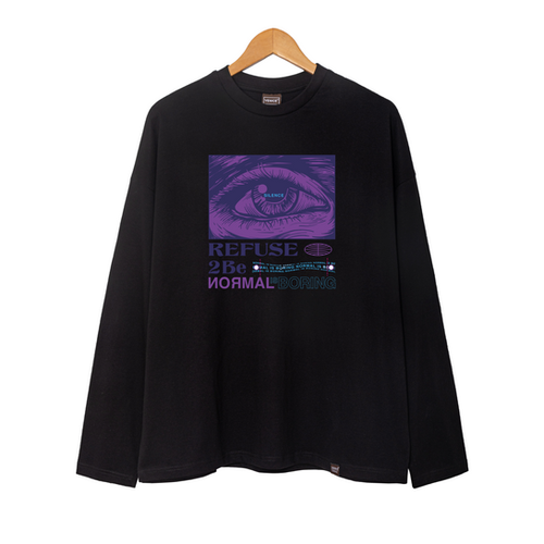 Refuse 2Be Normal Oldschool Oversize Longsleeve T-Shirt | Jamal Store