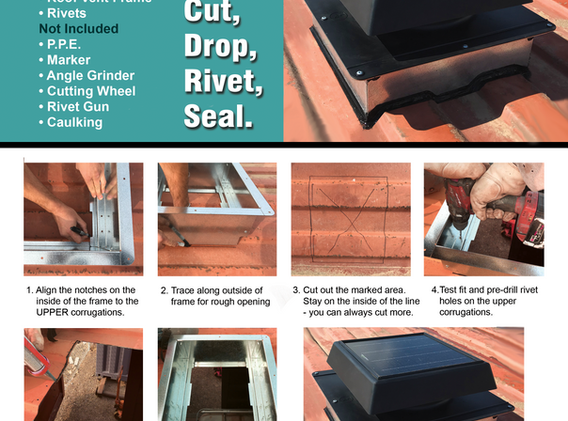 400 CFM Solar Roof Vent | Container Vents