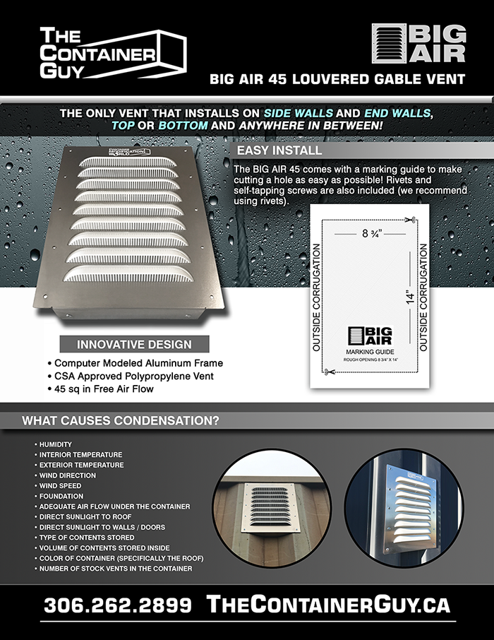 High Tech Ventilation Solutions for Shipping Containers, Sea Cans ...