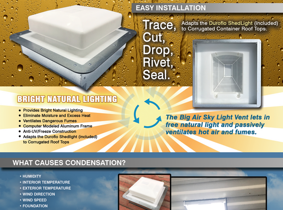 Sky Light Vent | Ventilation Solutions for Shipping Containers
