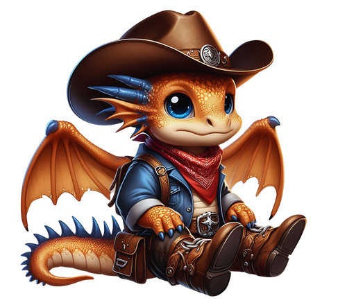 Cowboy Baby Dragon(2) | Thirsty Turtle