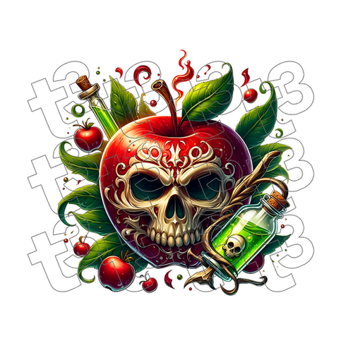 Poison Apple - NEMESIS Design - UV DTF Decal | Thirsty Turtle
