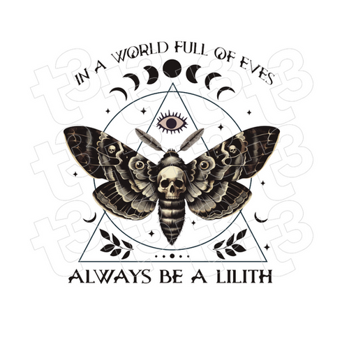 Always Be A Lilith Moth UV DTF Decal | Thirsty Turtle