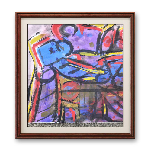 Blue and Purple Illusions | Nestled Art