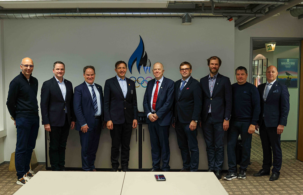 The leaders of the International Biathlon Union (IBU) visited Estonia