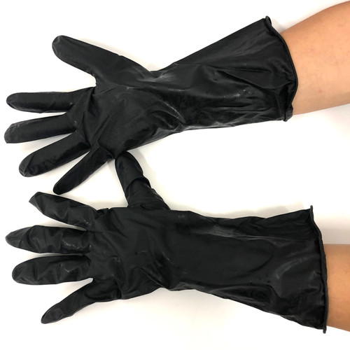 IMPA 190121 Natural Black Rubber Glove (Short) | Mill Marine Pte Ltd