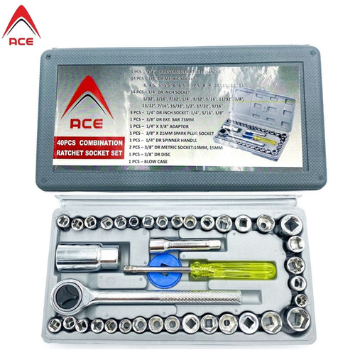 IMPA 610108 6.35MM SQ Drive Socket Wrench Set 5-12MM & 316-38 | Mill ...