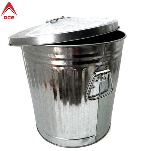 Galvanized Bin With Cover | Mill Marine Pte Ltd