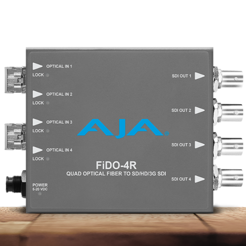 AJA FiDO-4R 4路3G-SDI轉單模光纖LC Fiber接收器 | GETOP