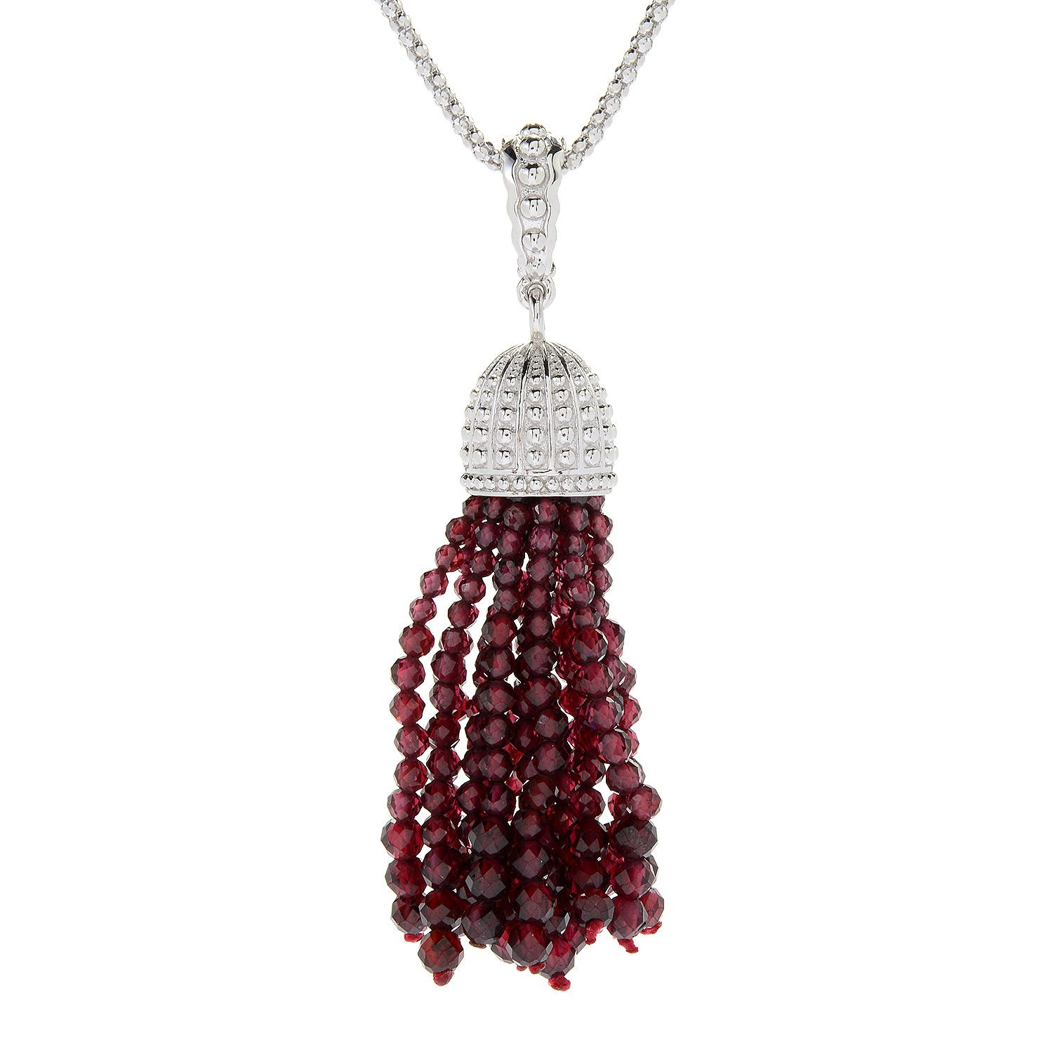 micro-faceted-beaded-red-garnet-enhancer-tassel-with-chain