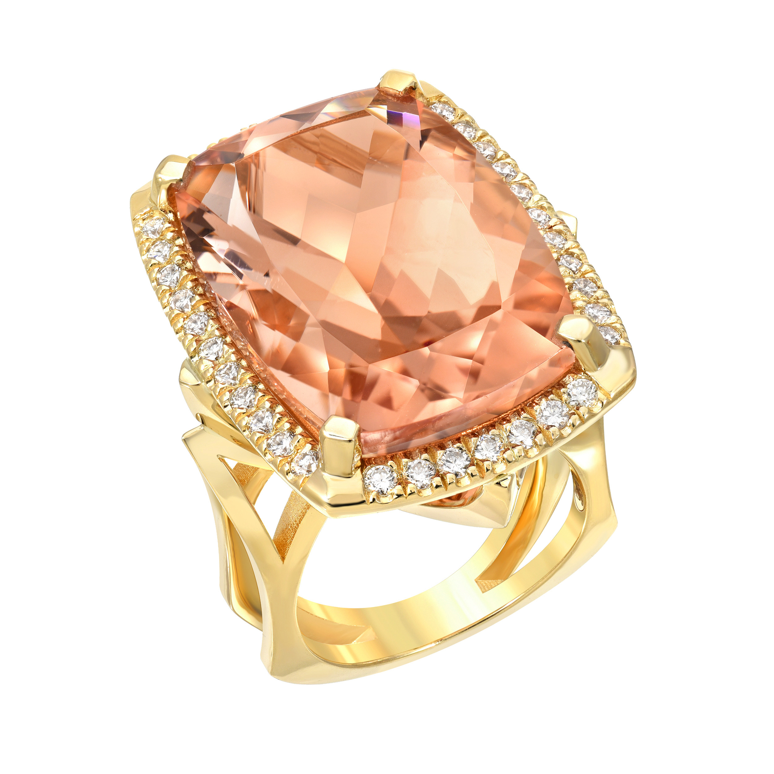 vince-prince-14k-yellow-gold-elongated-cushion-peach-morganite-diamond-ring