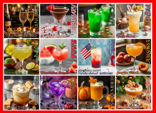 Season of Cocktails 1000-Piece Jigsaw Puzzle | Monroe Lane Puzzles
