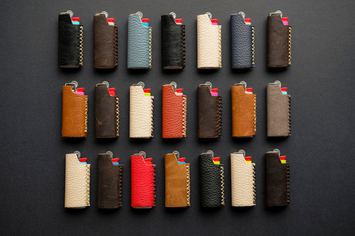 Small Leather Lighter Jacket | Logan Gray