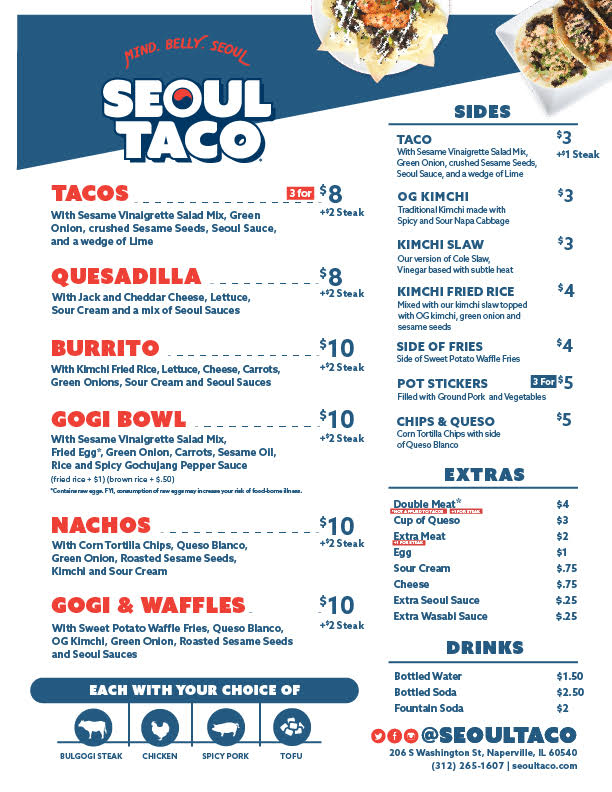 MENU | Seoultaco