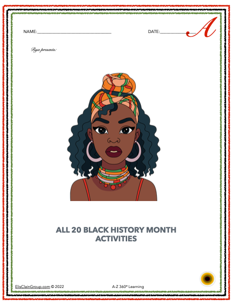 ALL 20 BLACK HISTORY MONTH ACTIVITIES | Elis Clain Group