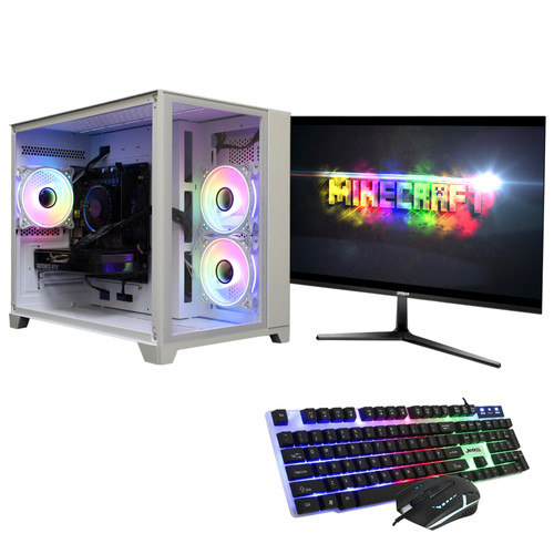 AKIRA Gaming PC Bundle 24''- AMD Ryzen 5 5500 16GB DDR4 RTX 3050 1TB ...