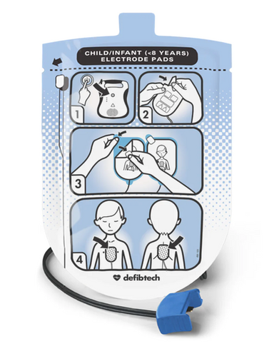 Pediatric Defibrillation Pads Package (DDP-200P) | Coast Wide