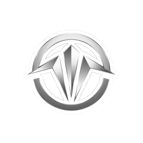 TPO Silver Logo Transparent Outdoor Stickers, Die-Cut, 1pcs ...