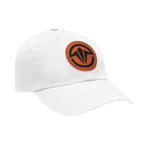 TPO Black Logo Hat with Round Leather Patch | Triplepoint Outdoors