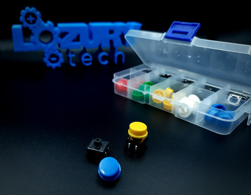 Kit de Pulsadores Grandes con Tapas | Lozury Tech