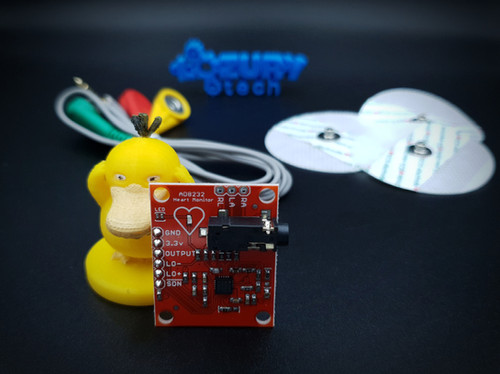 Sensor Monitor de Ritmo Cardíaco ECG AD8232 | Electrodos desechables ECG | Lozury Tech