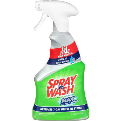 Spray N'Wash Max with Oxi Action Laundry Stain Remover Bottles 16 oz ...
