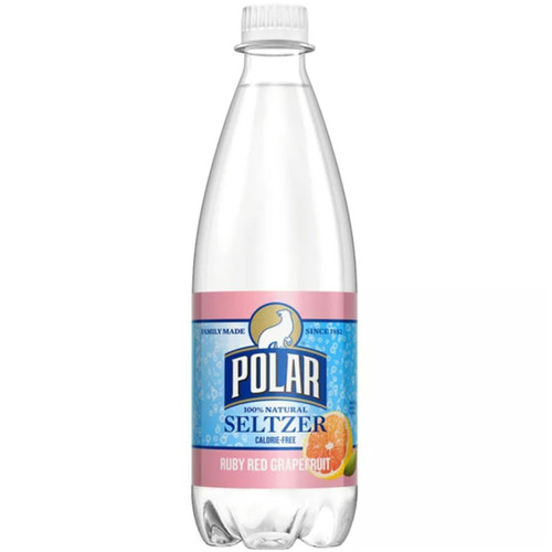 Polar Seltzer Water, Ruby Red Grapefruit, 20 Fl Oz, 24 Count | DFC ...