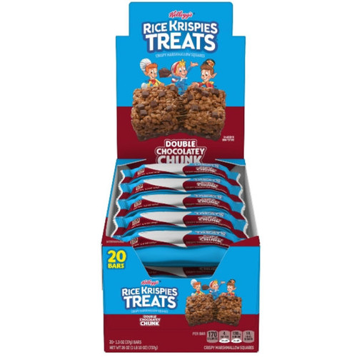 Rice Krispies Treats Double Chocolatey Chunk 20ct 1.3oz | DFC Wholesale ...