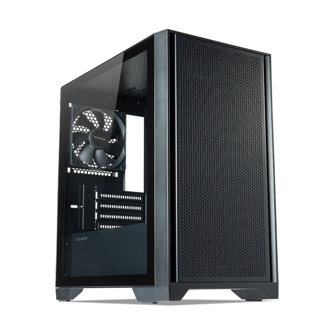 Tecware NEO M2 TG (BLACK/WHITE) ARGB (BLACK/STEEL) | Genoco PC