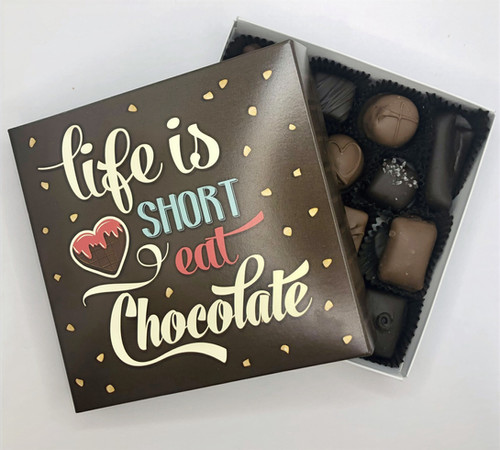 "Life is Short. Eat Chocolate" Gift Box | Fabiano's Candies